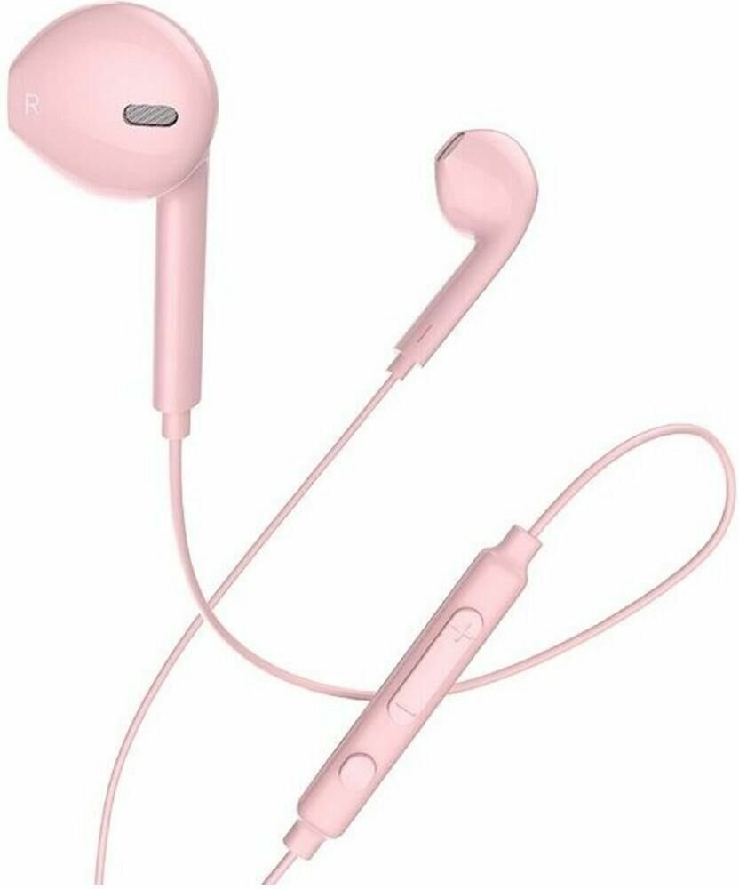 Наушники проводный HOCO для телефона M55 MEMORY SOUND, розовый