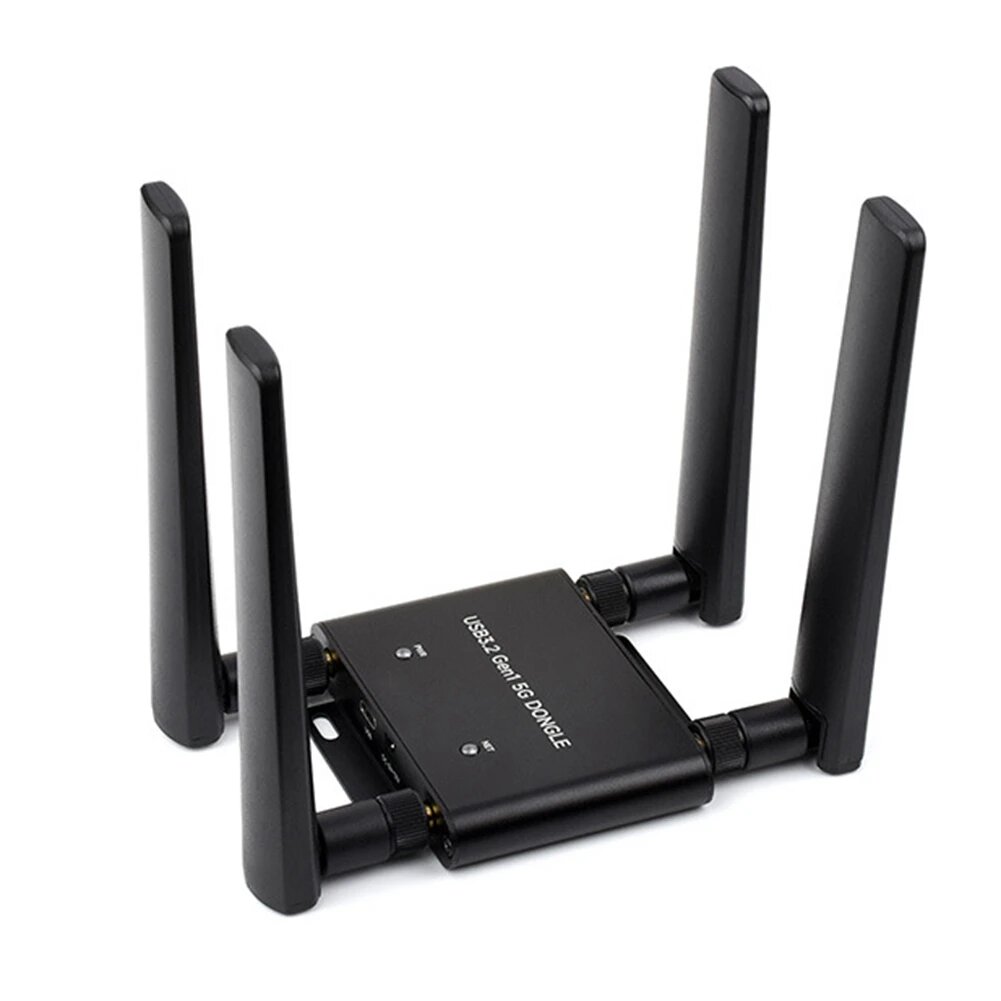 Плата расширения A71Z USB 3.2 Gen1 5G DONGLE с 4 антеннами корпуса из алюминиевого сплава поддерживает интерфейс M.2 Key B