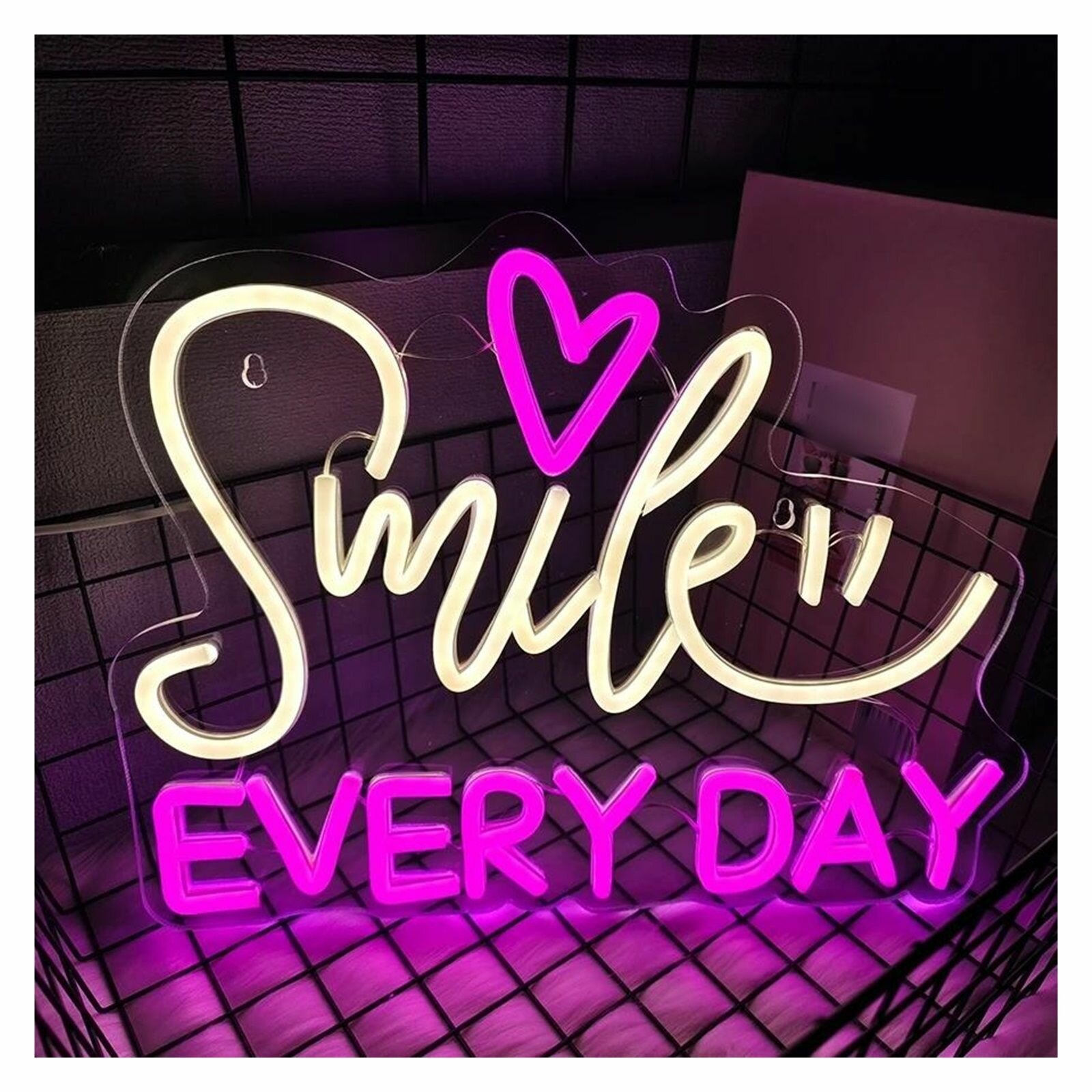 Smile Every Day Неоновая Вывеска 34смх28,5см