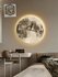 Настенные часы 30см Moon Clock с LED подсветкой, бесшумный кварцевый механизм