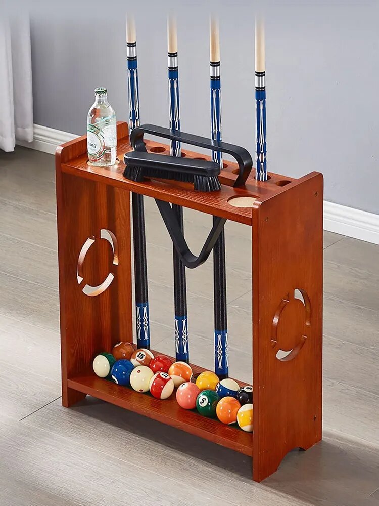 Массивная древесина киевница для бильярда на 8 киев, цвет темный кофе, размер 57x23x60 см