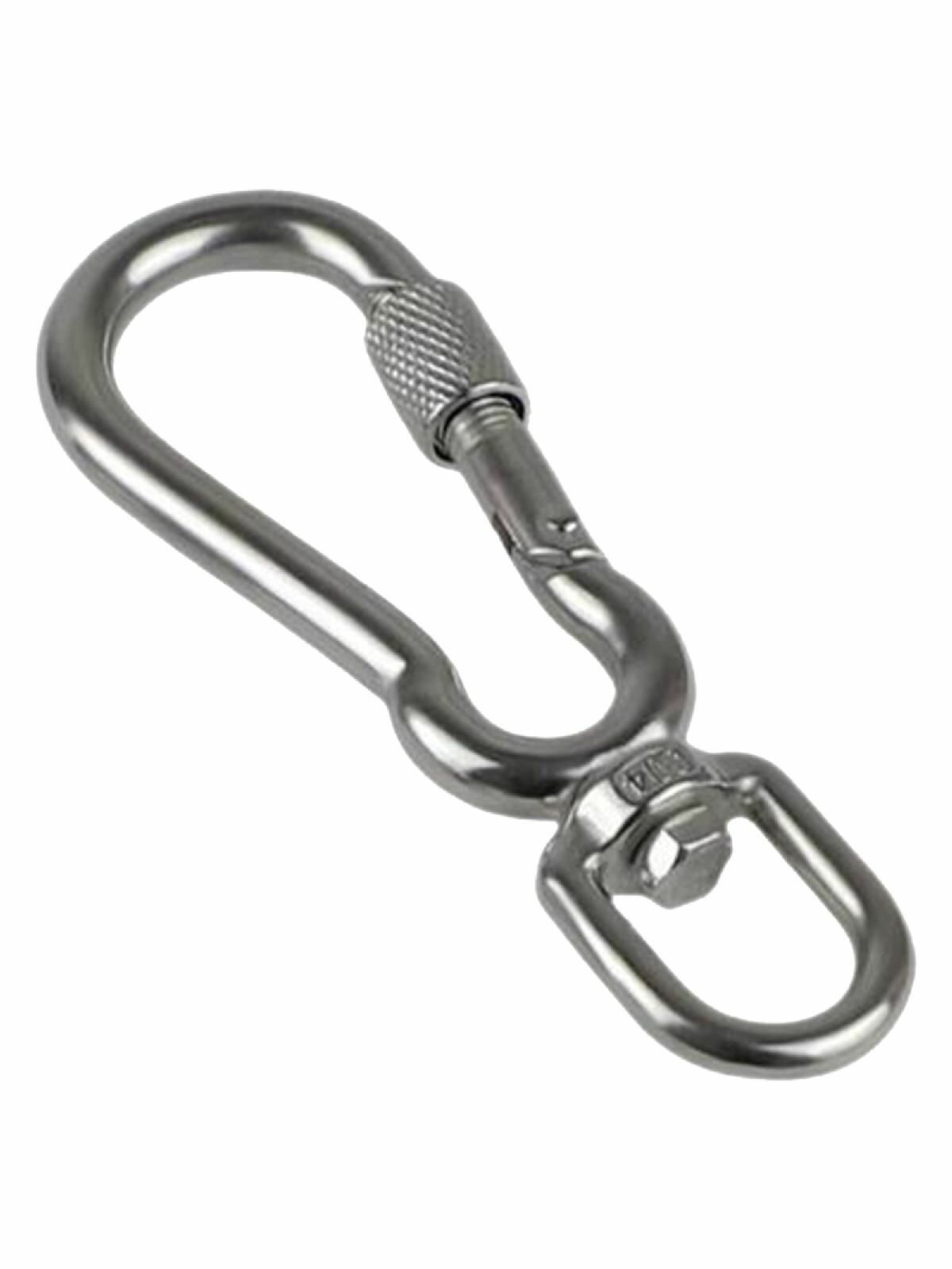 Карабин стальной, тактический с фиксатором