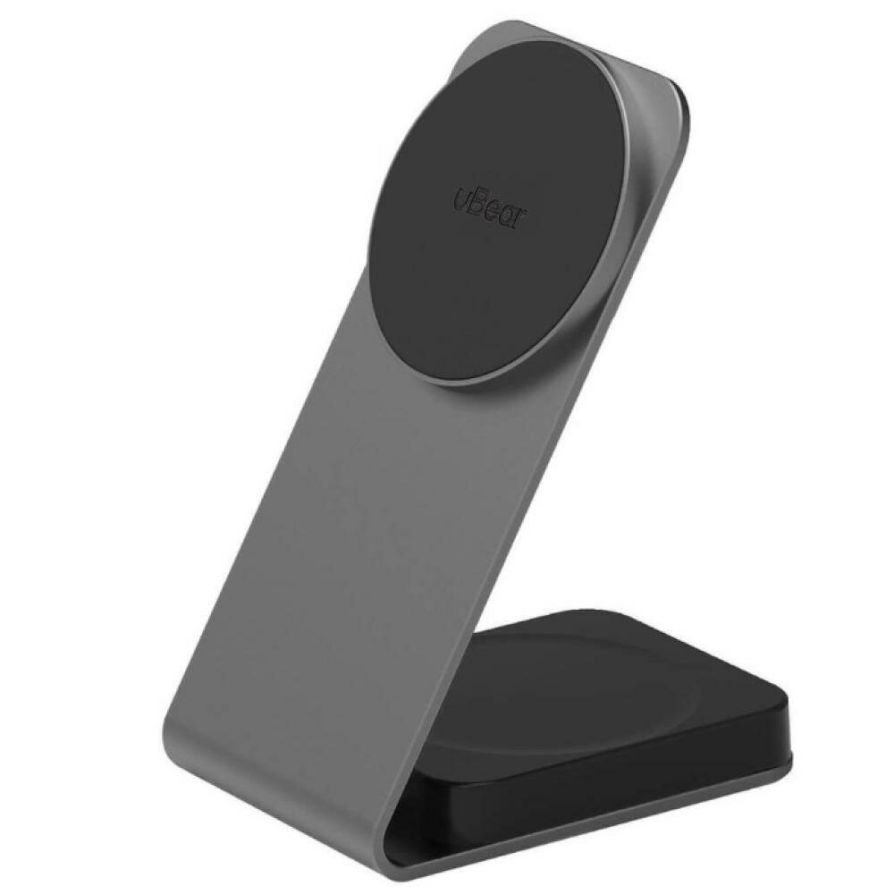 Беспроводное зарядное устройство uBear Level 2 в 1 (WL11SG21-AD), Серый
