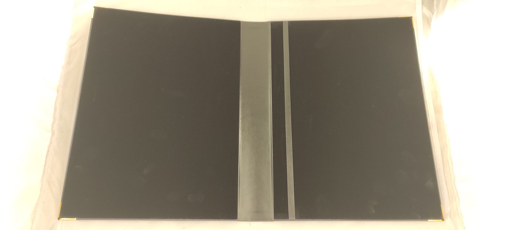 Папка для документов Dekom, архивная, А4, корешок 5см, экокожа, 120 листов, чёрный цвет