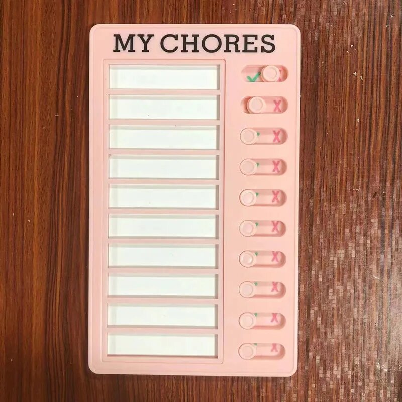 Розовая доска для дел "MY CHORES"