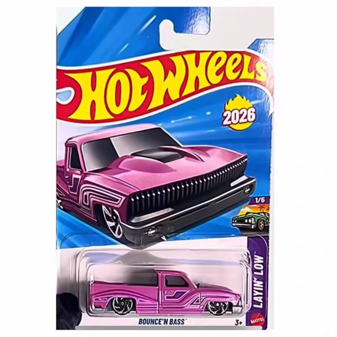 Hot Wheels Bounce'n Bass, розовый, 1/6