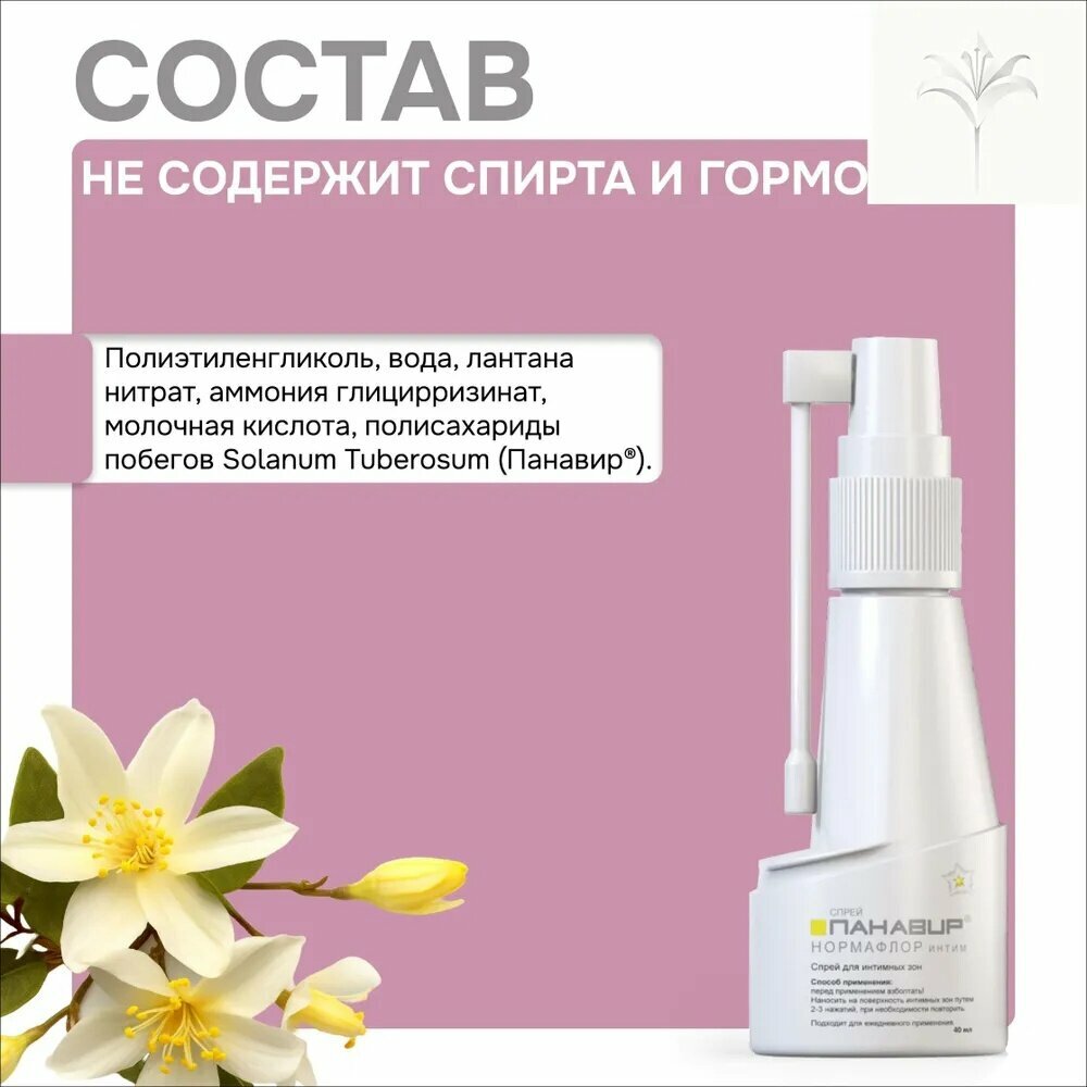 Панавир Средство для интимной гигиены 40 мл