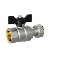 Кран шаровой с гайкой накидной полнопроходной (бабочка) LD Pride 1/2"