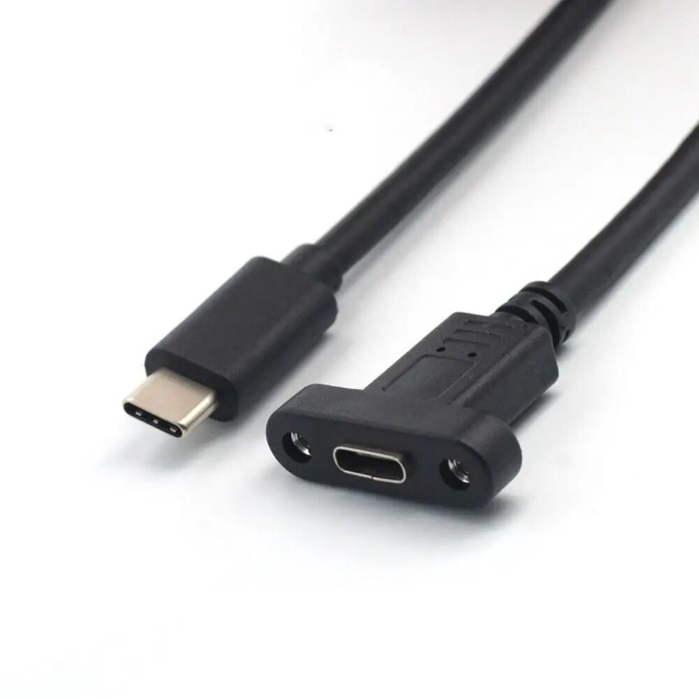 USB-C папа - Micro-B мама, черный, 0.3м