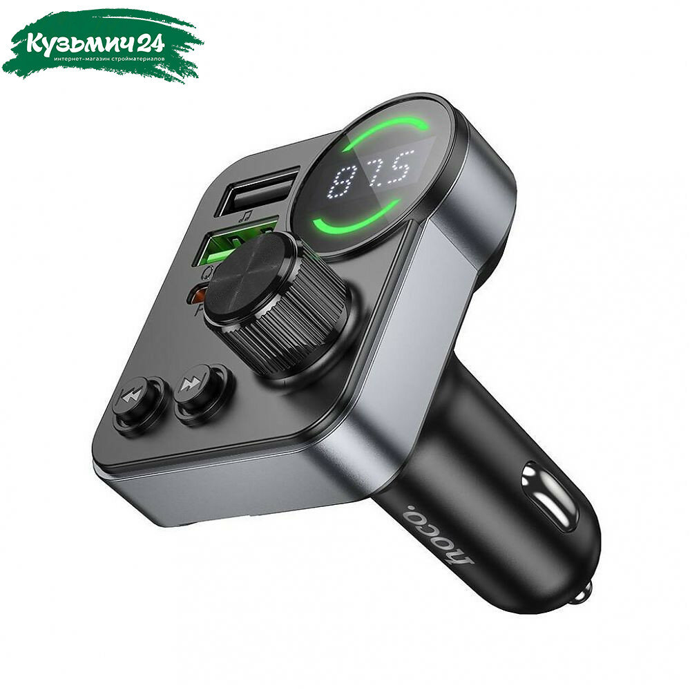 FM-трансмиттер Hoco E86 Alegria, Bluetooth, PD30W/QC3.0, 48 Вт, черный