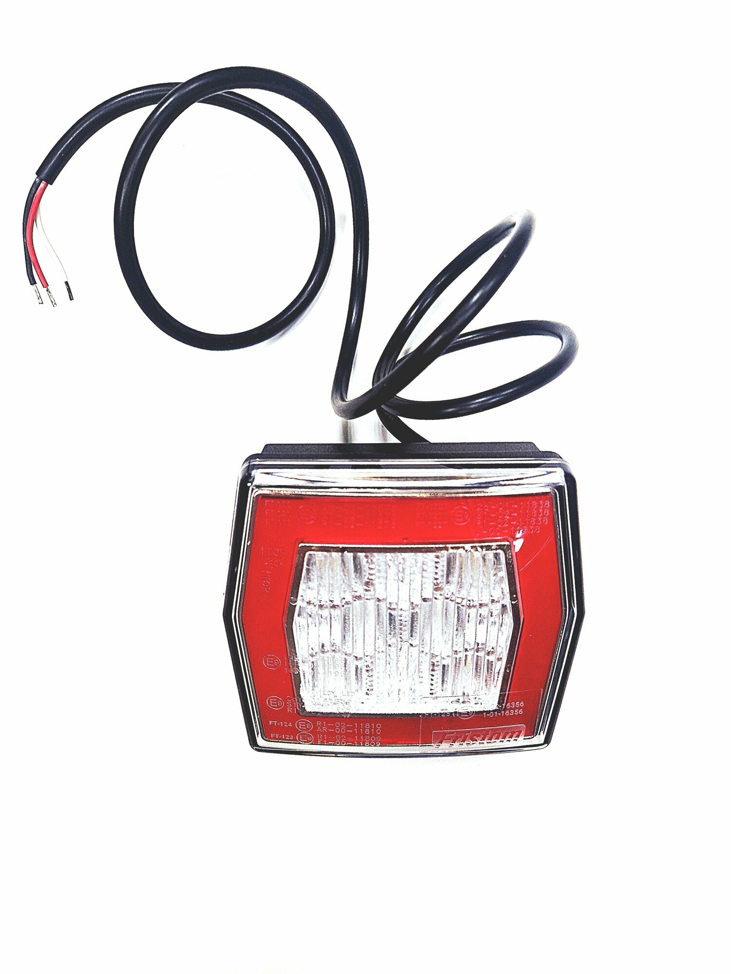 Польский светодиодный задний фонарь Fristom FT - 124 LED 12/24 V, 2 Функции : неоновый габарит, задний ход