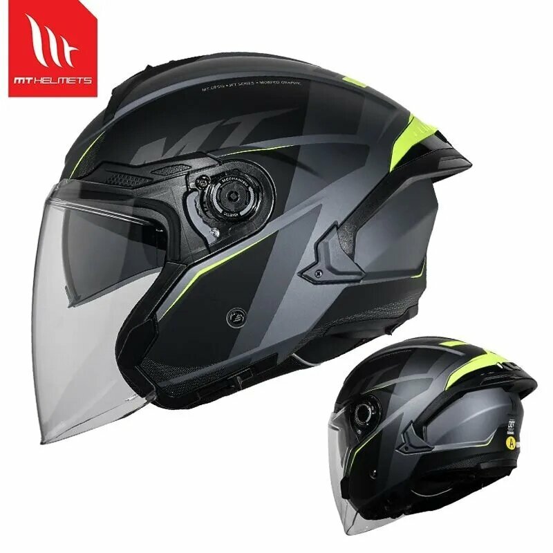 MT HELMETS Мотошлем, цвет: черный, серый, размер: XXXL