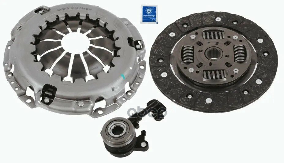 Комплект сцепления с выжимным LADA Largus 1.6i 12- RENAULT Duster 1.6i 12- / Fluence 1.6i 10- / Clio III 1.4i/1.6i 05- Sachs.