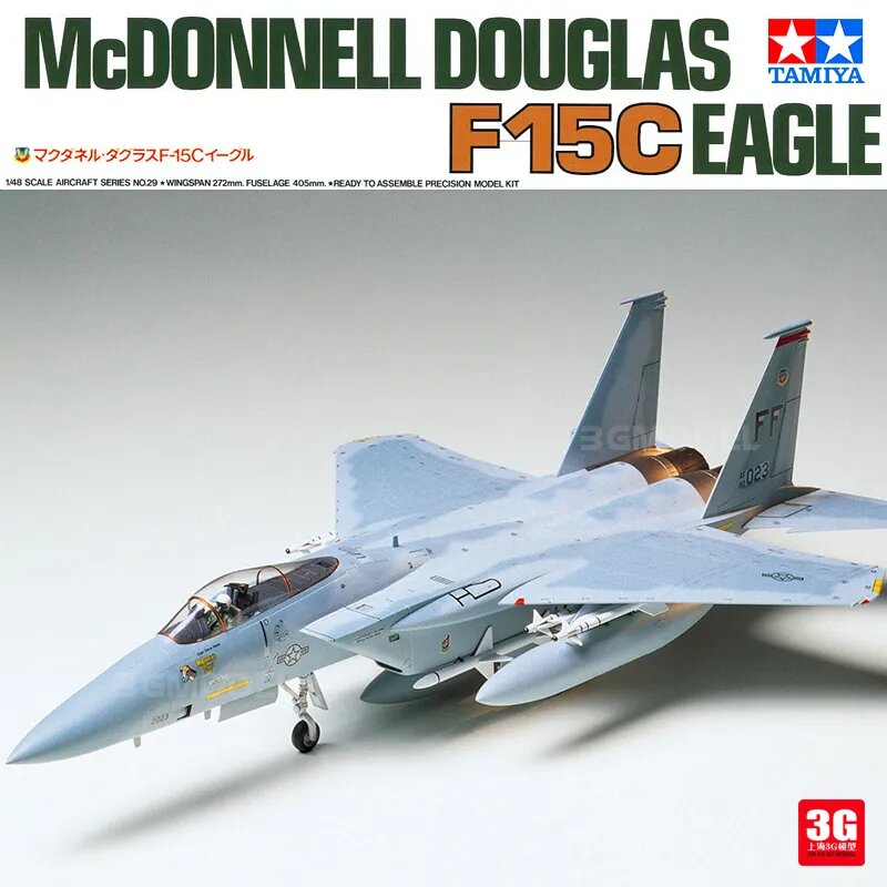 Сборная модель самолета McDonnell Douglas F-15C Eagle 1/48, масштаб 1:48, для моделистов и коллекционеров — фото 1