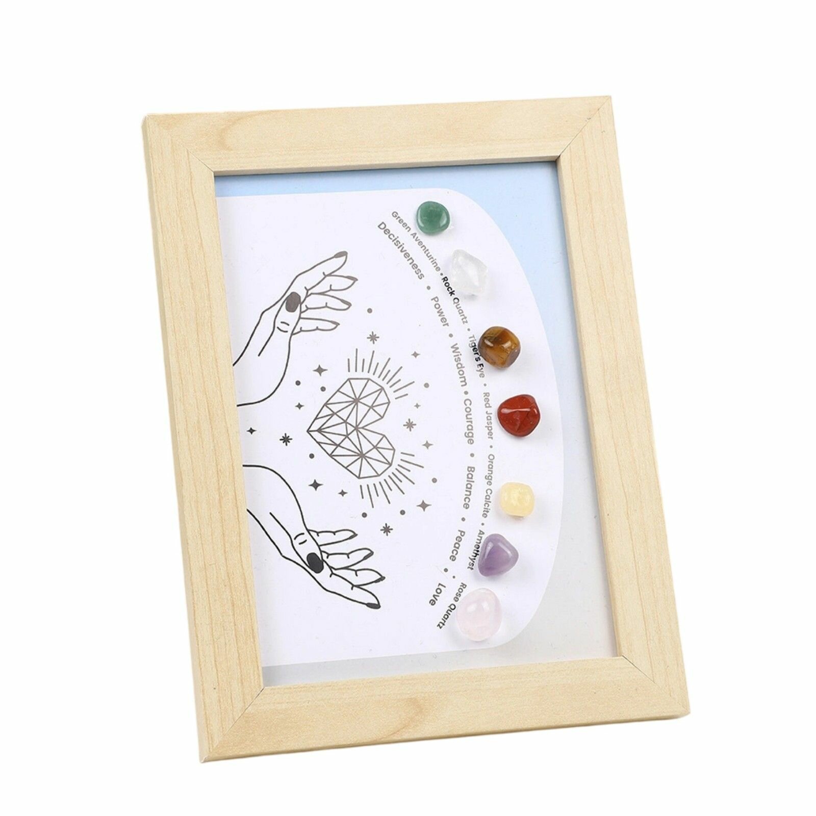 Декоративная картина с кристаллами 7 чакр для дома