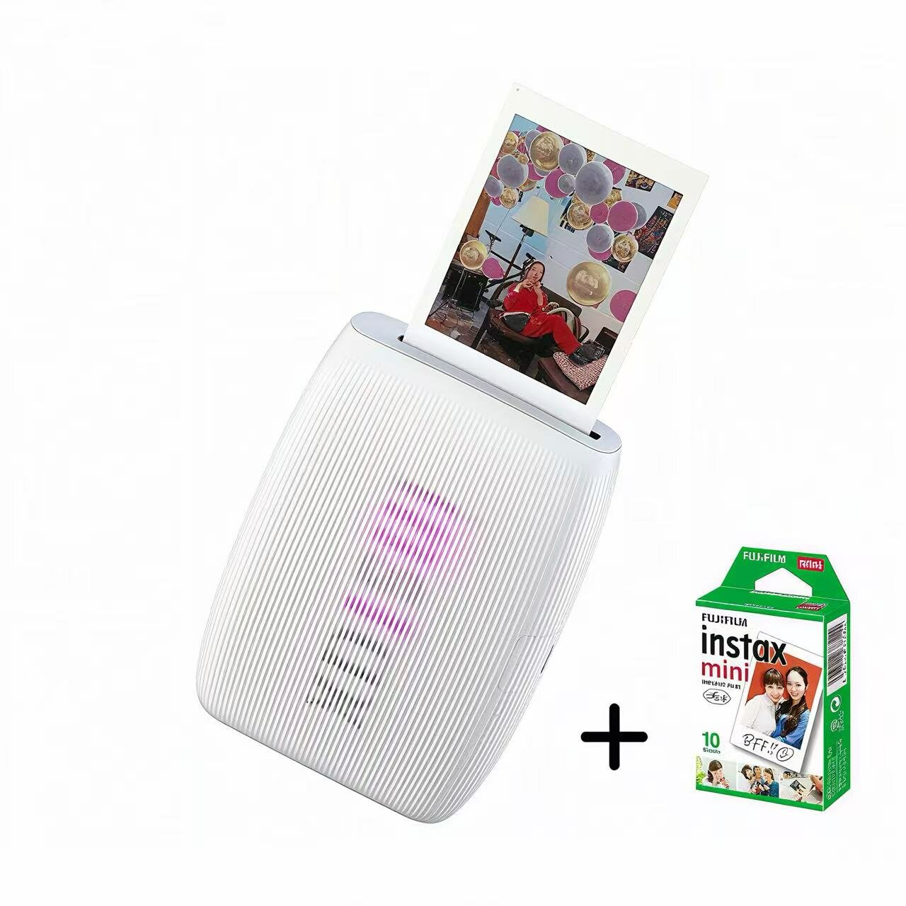 Принтер Моментальной печати Fujifilm Instax Mini Link 3 （В комплекте 10 листов фотобумаги）White белый