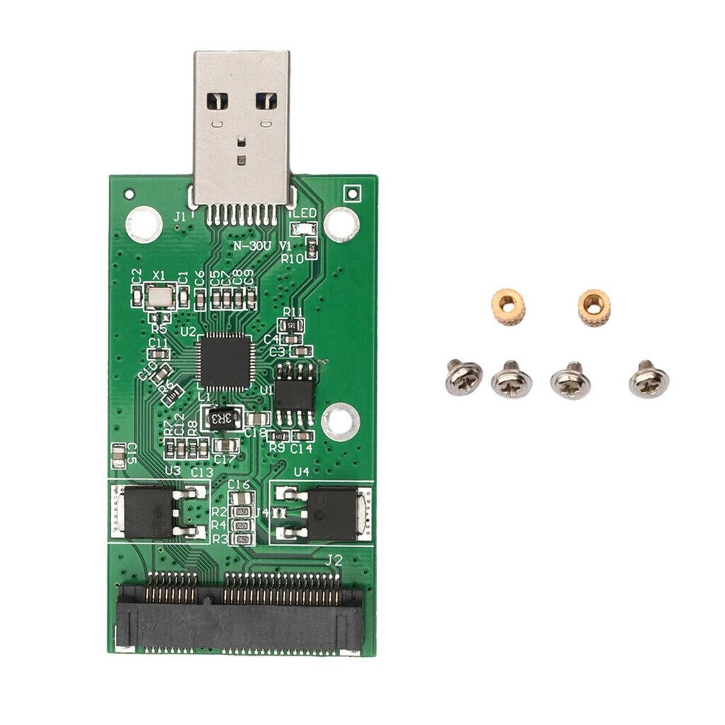 Твердотельный накопитель MSATA к адаптеру USB3.0 Отличается простотой в эксплуатации, надежностью и компактностью для безопасного хранения мобильных данных