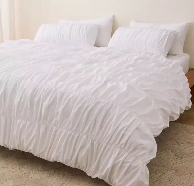 Комплект постельного белья Boho Shabby Chic 3 предмета Spain 200x230cm , белый