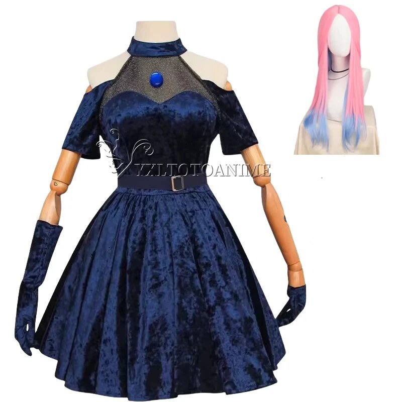 Косплей Mizi Sua, темно-синее платье, XXXL, Package C