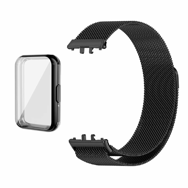 Черный металлический ремешок для Samsung Galaxy Fit 3