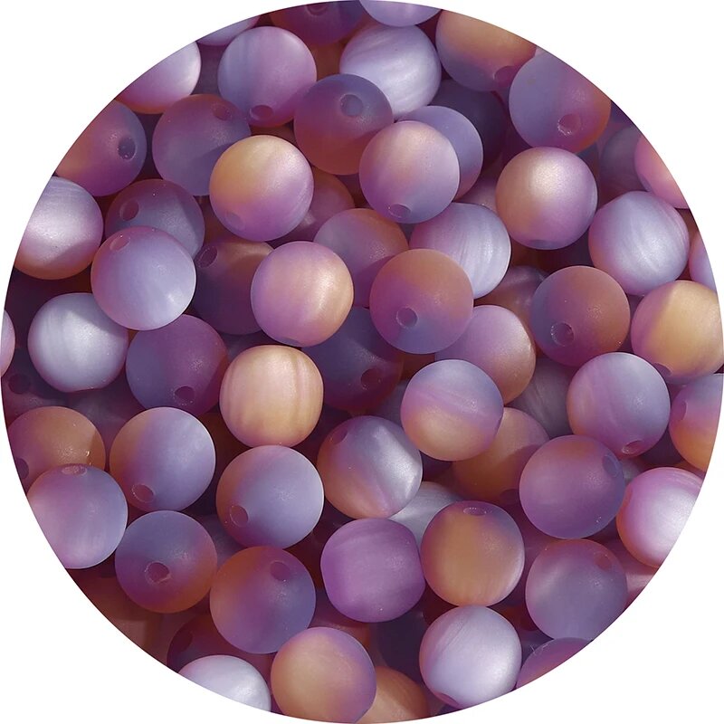 Матовые бусины «кошачий глаз» 8 мм, 10 мм, смола, разноцветные 10mm 10pcs, Style 09