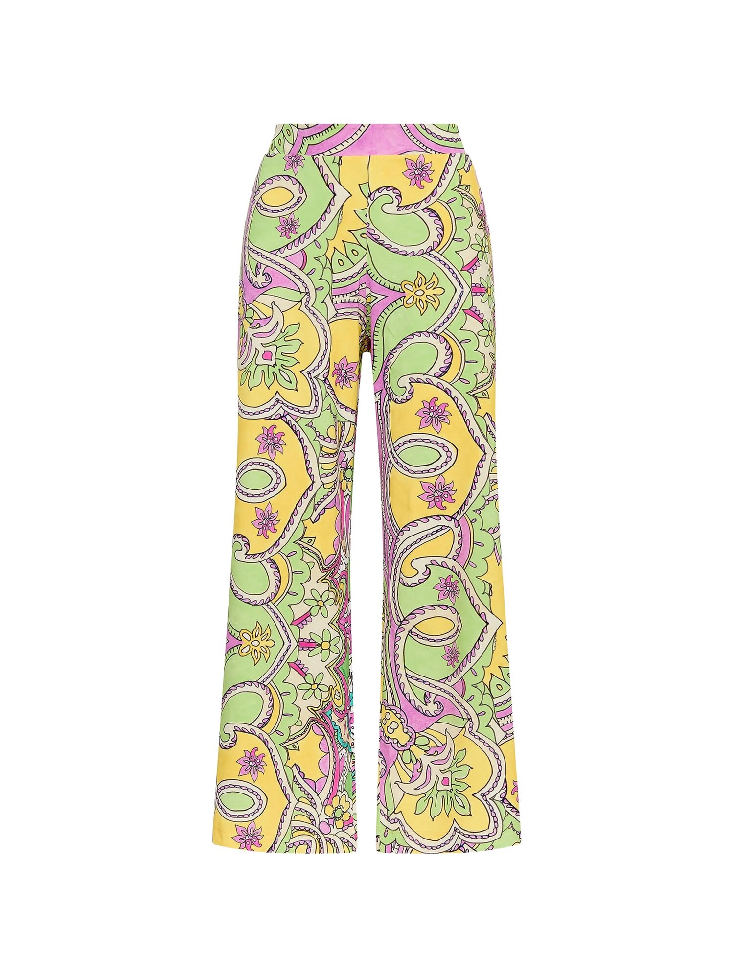 Брюки Paisley-print cropped trousers