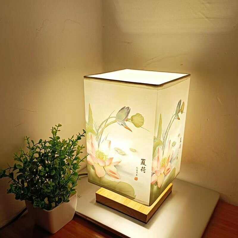 Декоративные настольные лампы Feimefeiyou, Non-dimmable, Lotus pattern style