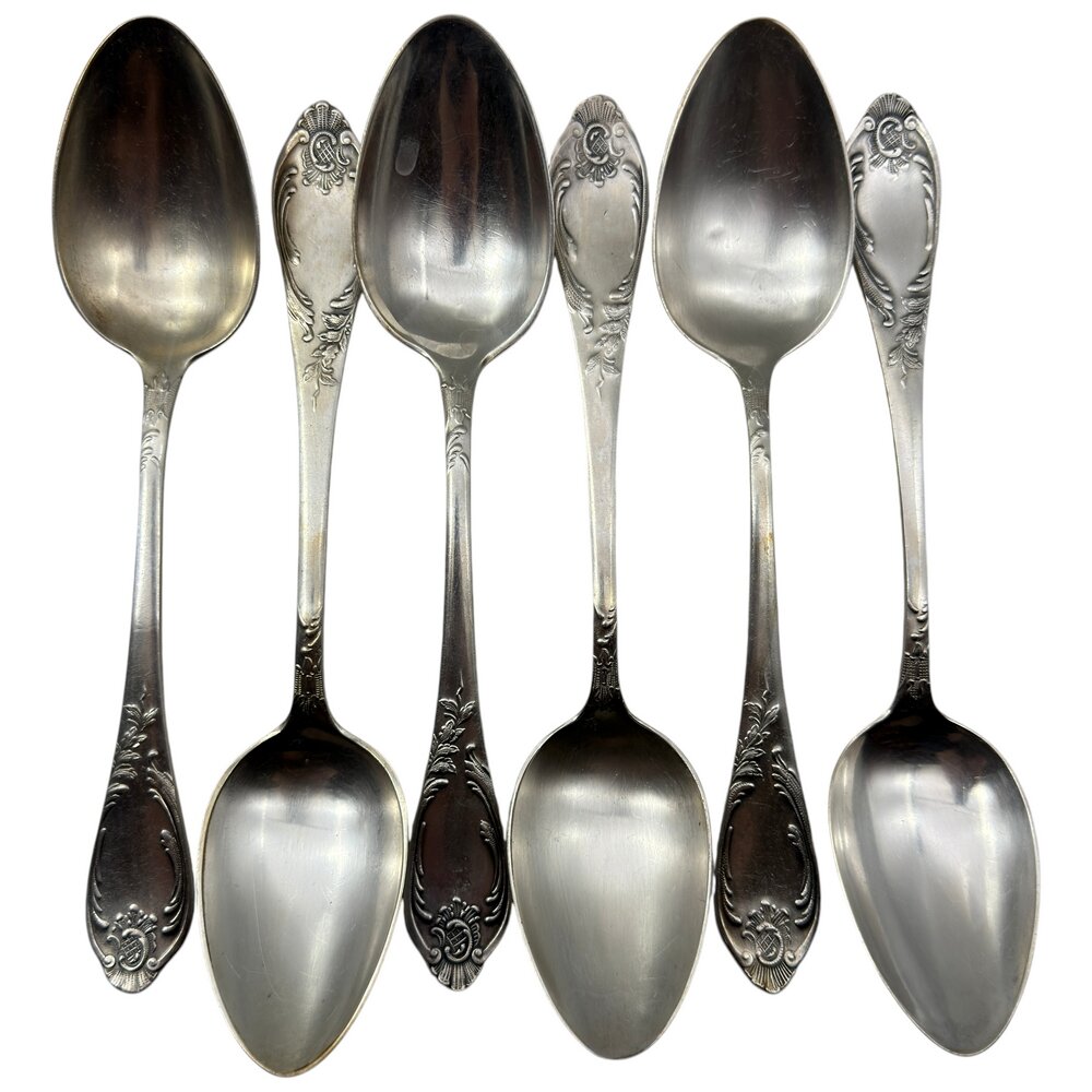 Ложка столовая "Классика" (набор 6 штук), 21 см, МНЦ, 1967-1980 гг, ЗiШ, г. Вольянск, Украина, СССР