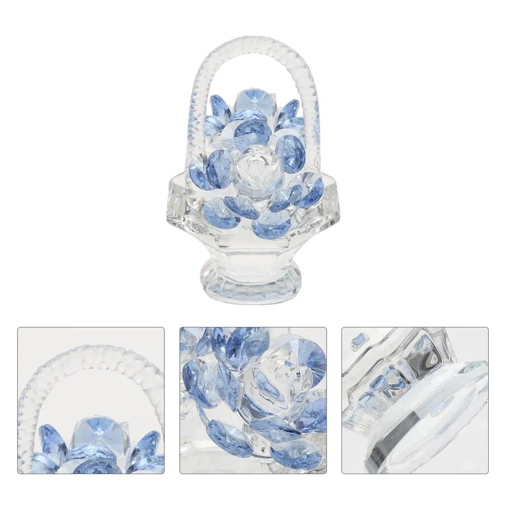 Фигурка декоративная Blue из хрусталя, высота 10.94 см, длина 7.75 см