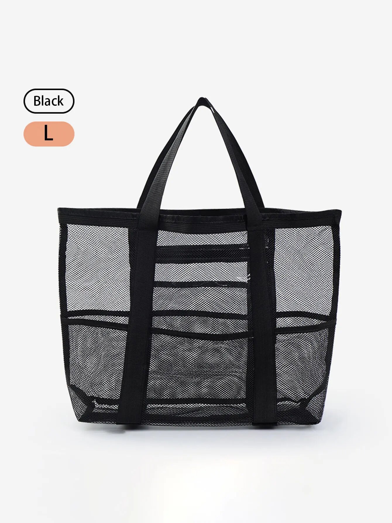 Сетчатая сумка-органайзер для душа Черный, 1PC Black L