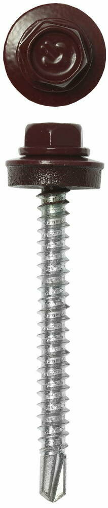 ЗУБР СКД 3005, 50 х 4.8 мм, тем.-красн, 1200 шт (8 кг.), кровельный саморез, Профессионал (4-300310-48-050-3005)