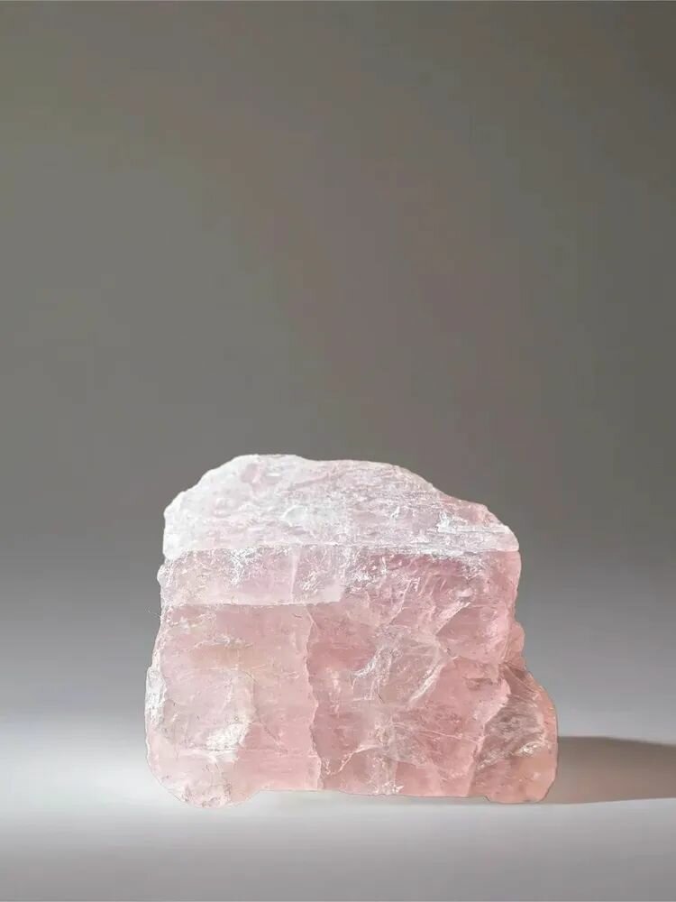 Камень натуральный розовый кварц необработанный