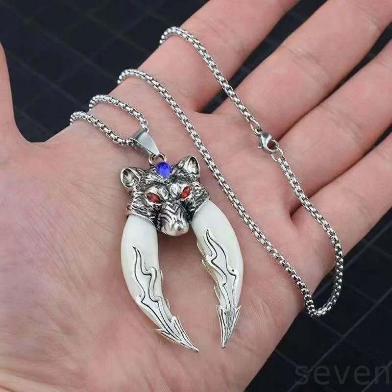 Славянский оберег Волчий Клык (натуральный) магический кулон амулет Зуб Волка