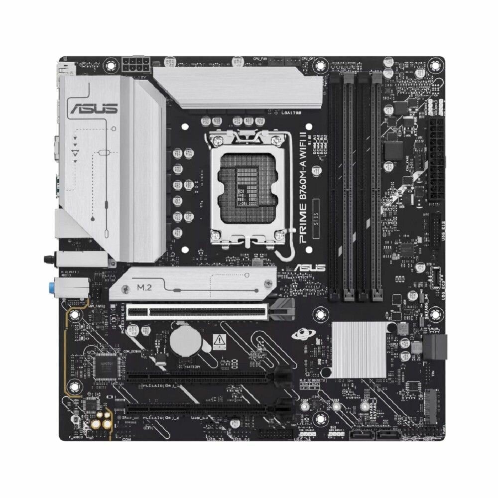 ASUS Материнская плата PRIME B760M-A WIFI II LGA 1700 4хDDR V 2хM.2