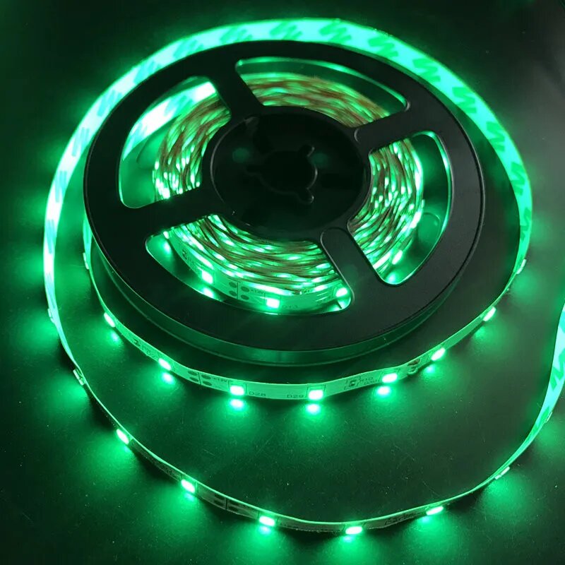Светодиодная лента изумрудная 5 м, цвет свечения Green
