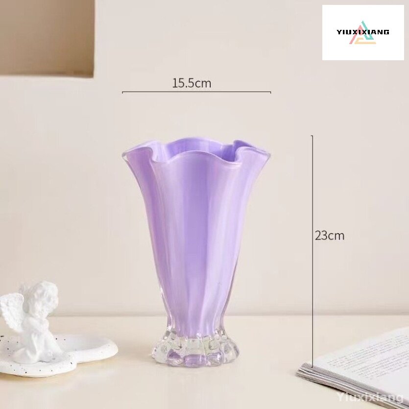 Эксклюзивная ретро ваза 23 см в фиолетовых тонах создана для высокой эстетики
