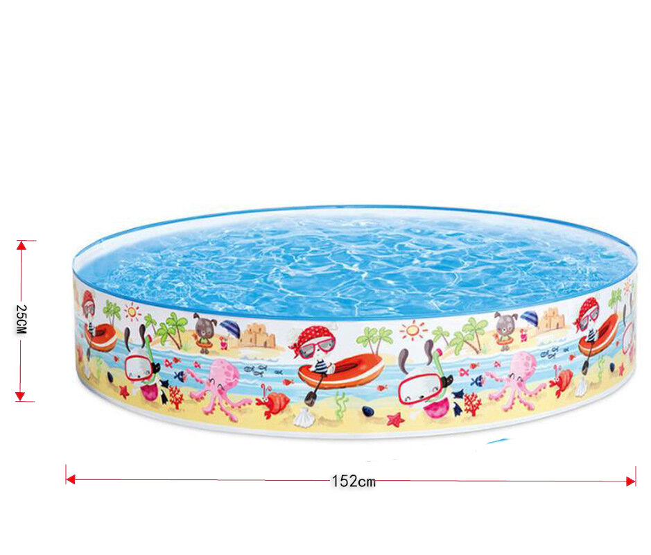 [2026] Американский оригинальный бассейн INTEX56452 из прочного пластика 58472, бассейн без надувания 56451, бассейн для плавания 58477