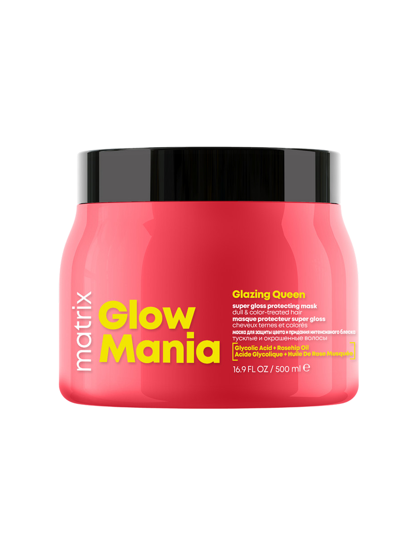 Профессиональная маска Glow Mania для защиты цвета и придания блеска окрашенным волосам, 500 мл