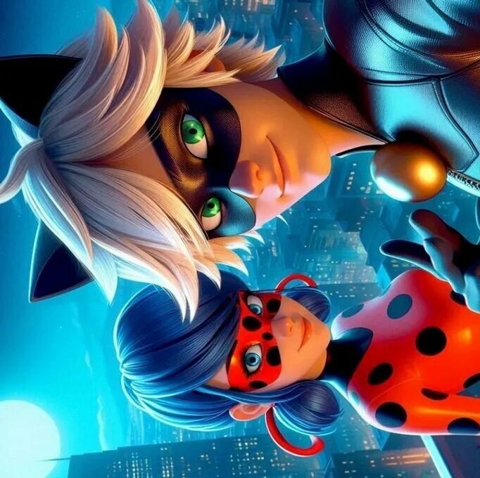 Алмазная Картина "Мультфильмы Леди Баг" 30х40 См Алмазная Вышивка / Картина Стразами Подарков