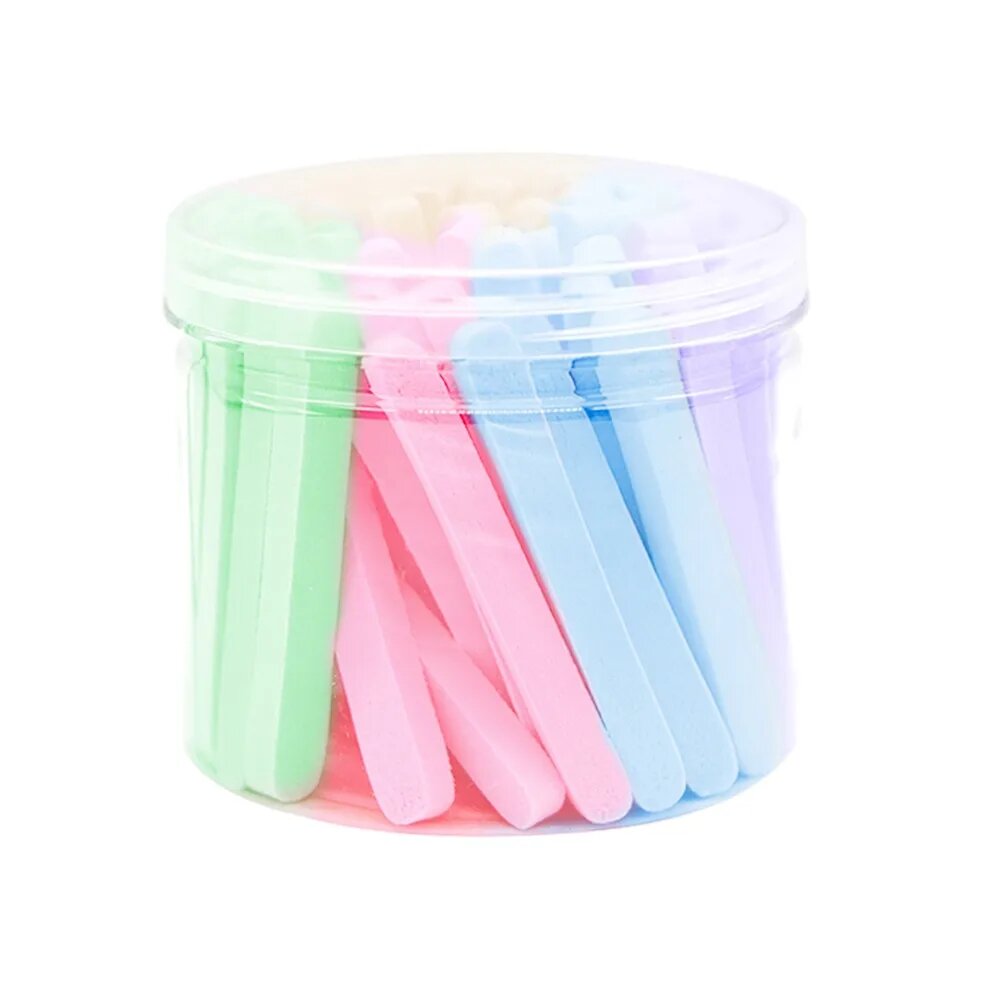 50 шт. силиконовые губки для умывания, Colorful