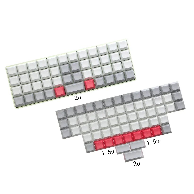 YMDK XDA V2 Пустые клавиши 107 DSA Gray Red