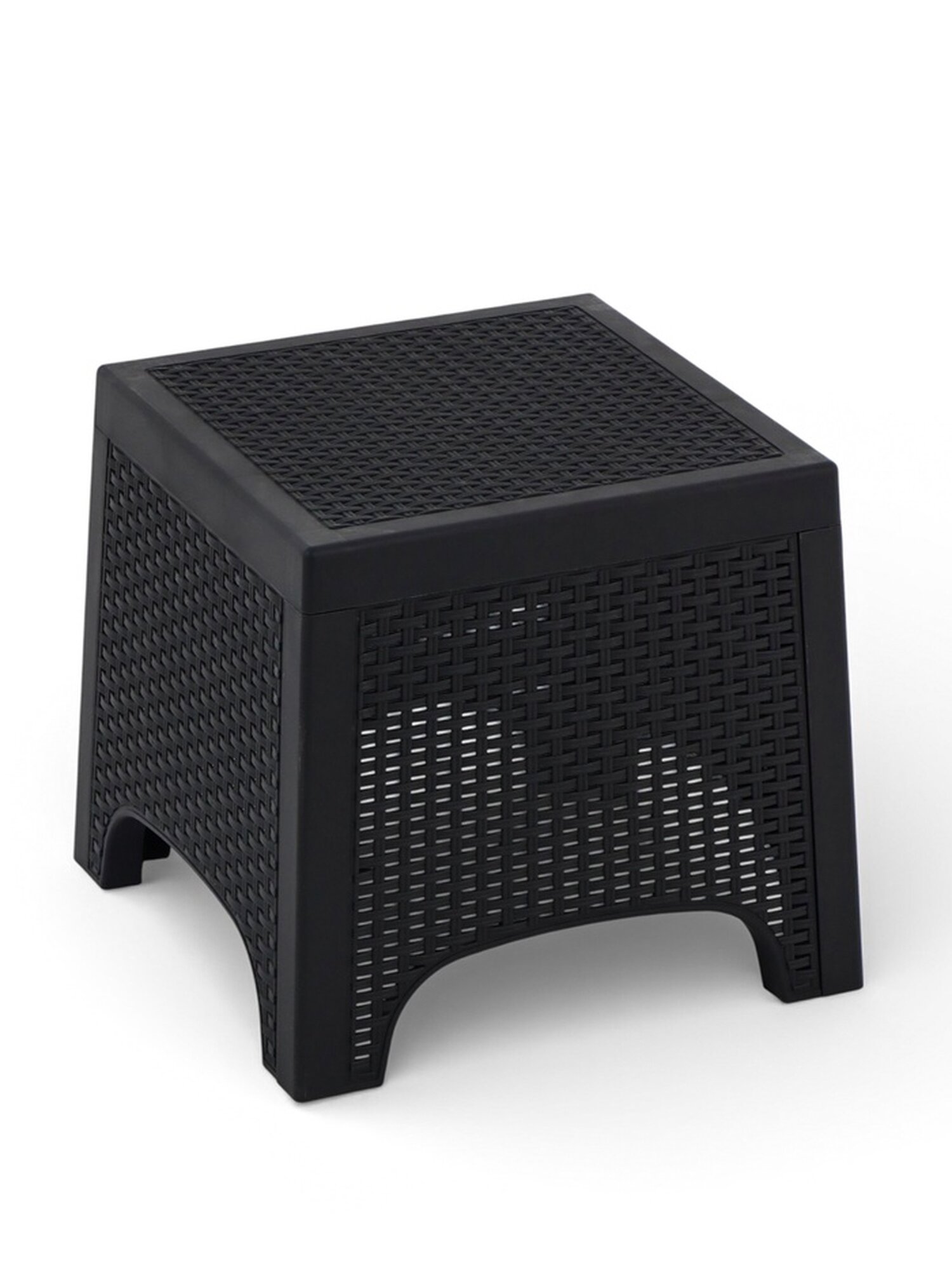 Садовый стол «Ротанг лайт», 43.5×43.5×39.5 см, пластиковый, цвет графит