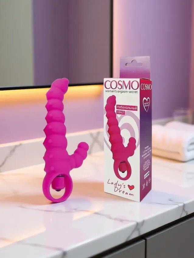 COSMO Вибратор из силикона Lady's Dreams 11.5 см, розовый