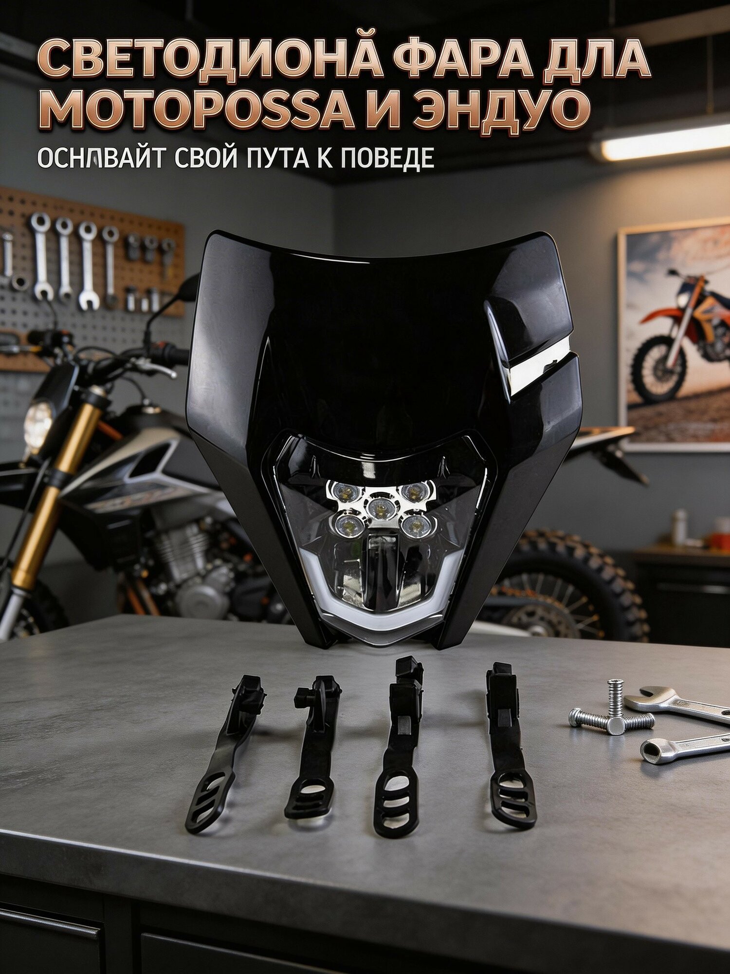 Светодиодная сменная фара для EXC SX и KTM внедорожных мотоциклов, аксессуар для мотокросса и эндуро
