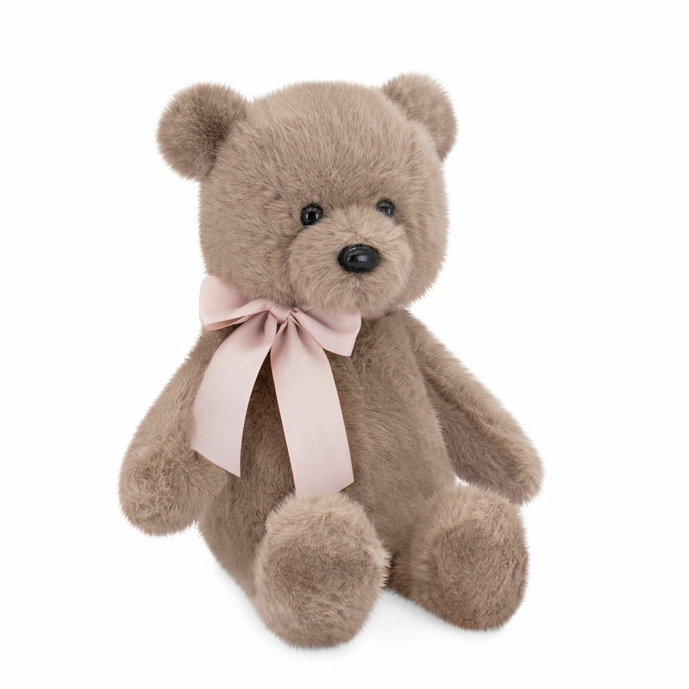 Мягкая игрушка Orange Toys, "Медвежонок Тёпа", мокко с пудровым бантом 25 см