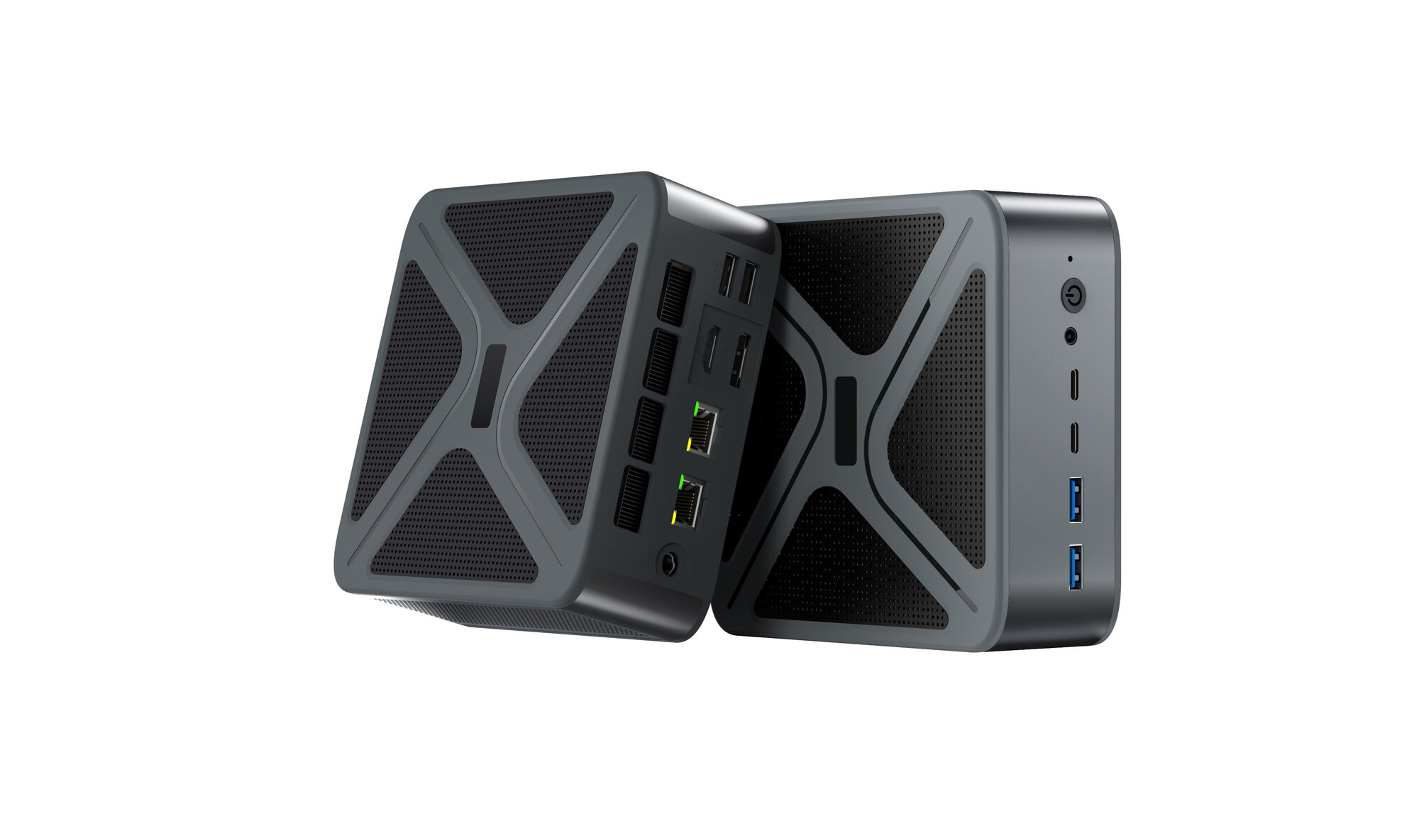 Мини ПК GXMO GH8 AMD Ryzen 9 8945HS, RAM 16 ГБ, SSD 1024 ГБ, AMD Radeon 780M Graphics, Win11 Pro), WiFi6 BT5.2