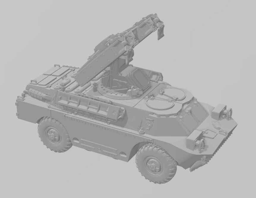 БРДМ-2 9к31 Стрела-1. BRDM-2 SA-9 Gaskin. Масштабная модель 1:72.