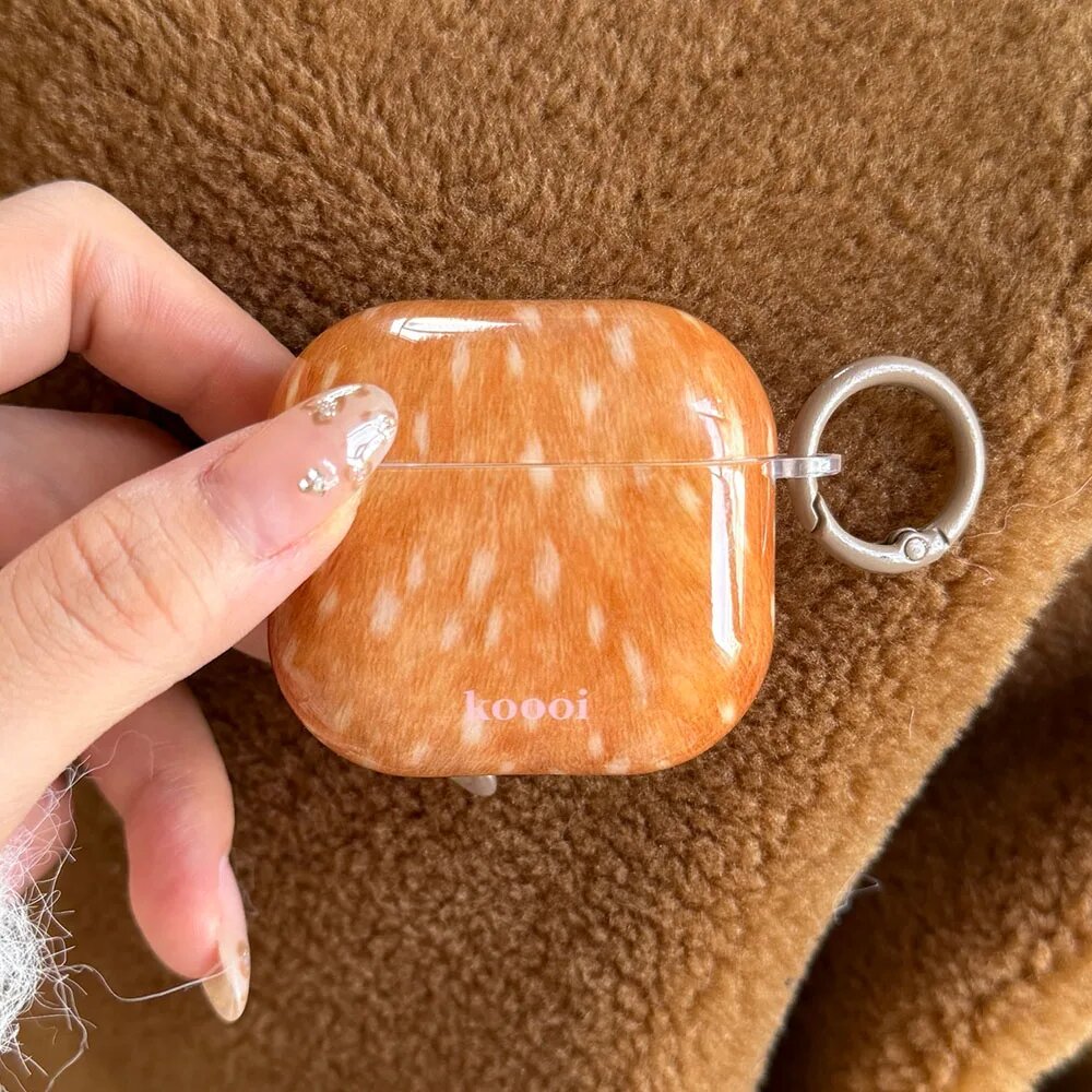 Силиконовый чехол для AirPods с олененком For AirPods 4 2024