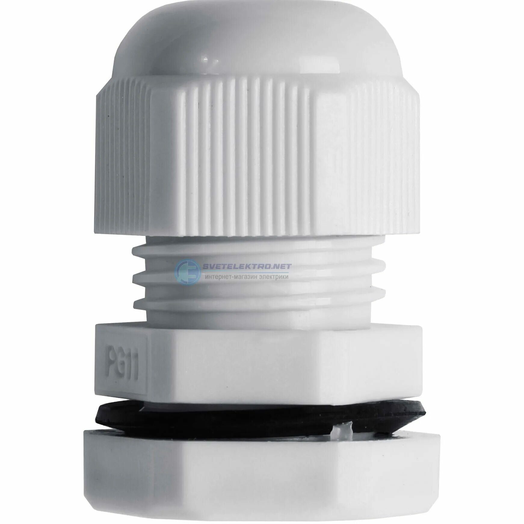 Сальник PG11 IP54 EKF plc-pg-11, серый, пластик, не имеет контргайки, не разъёмный