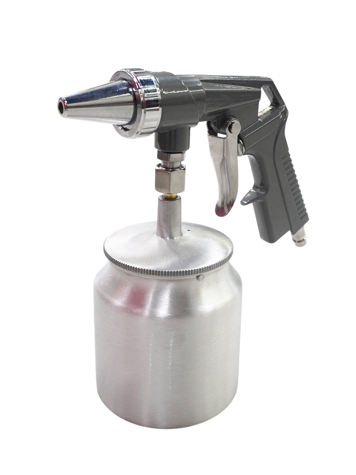 Пескоструйный пистолет Wiederkraft WDK-SG14, встроенный бак 750мл, G1/4", до 400л/мин